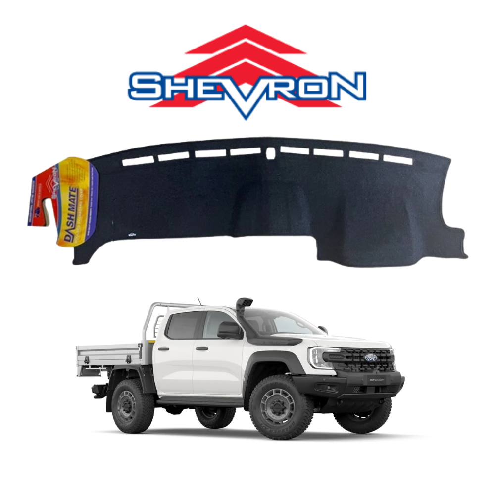 Shevron Black Dash Mat For Ford Ranger PY Next Gen Super Duty 2025-Onw