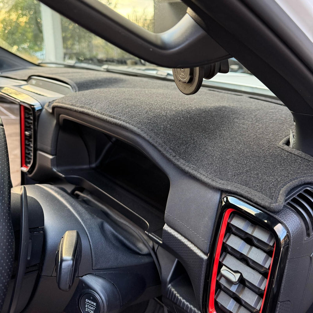 Shevron Black Dash Mat For Ford Ranger PY Next Gen Super Duty 2025-Onw