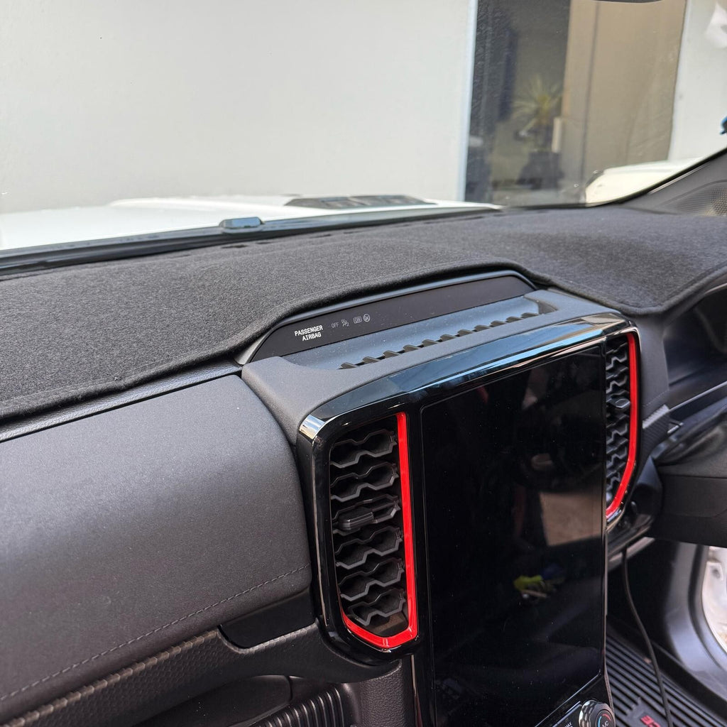 Shevron Black Dash Mat For Ford Ranger PY Next Gen Super Duty 2025-Onw