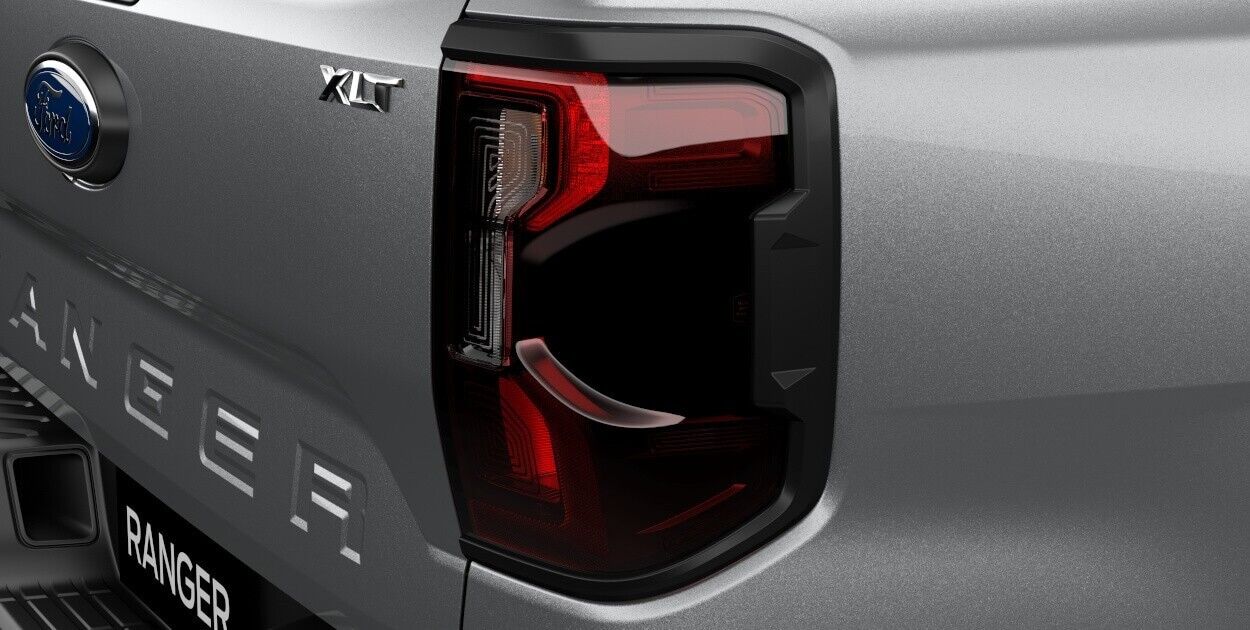 Ford Ranger Next-Gen Lamp Surrounds Headlights & Tail Lamps Matte Blac